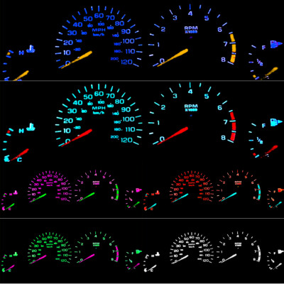 Dash Instrument Cluster Gauge LED Light Bulbs Kit w/ Socket For 00-04 ...