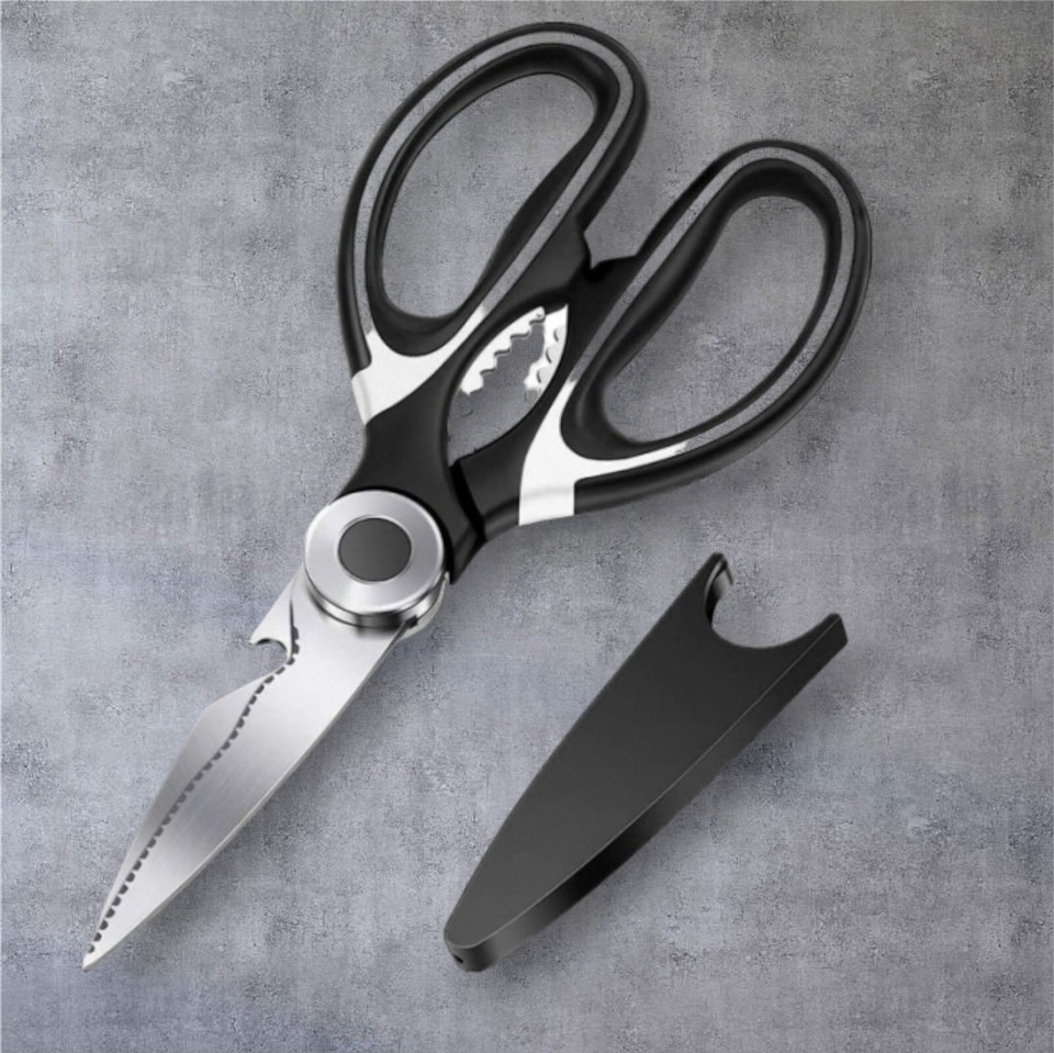 Stainless Steel Kitchen Scissors Set/Multi Purpose Heavy Duty Household ...
