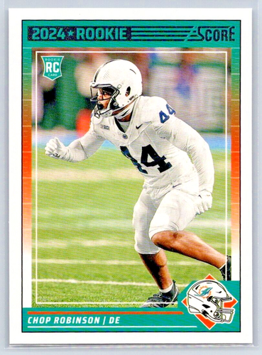 2024 Score Football - Chop Robinson - Miami Dolphins - RC - #322 | eBay