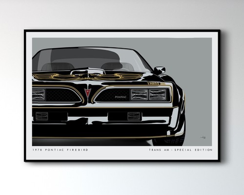 Vintage 1978 Pontiac Trans Am Wall Art Print Classic Car Poster | eBay
