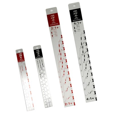 Car Paint Measuring Scale Mixing Ruler Easy Mixing 2:1 and 4:1 ...