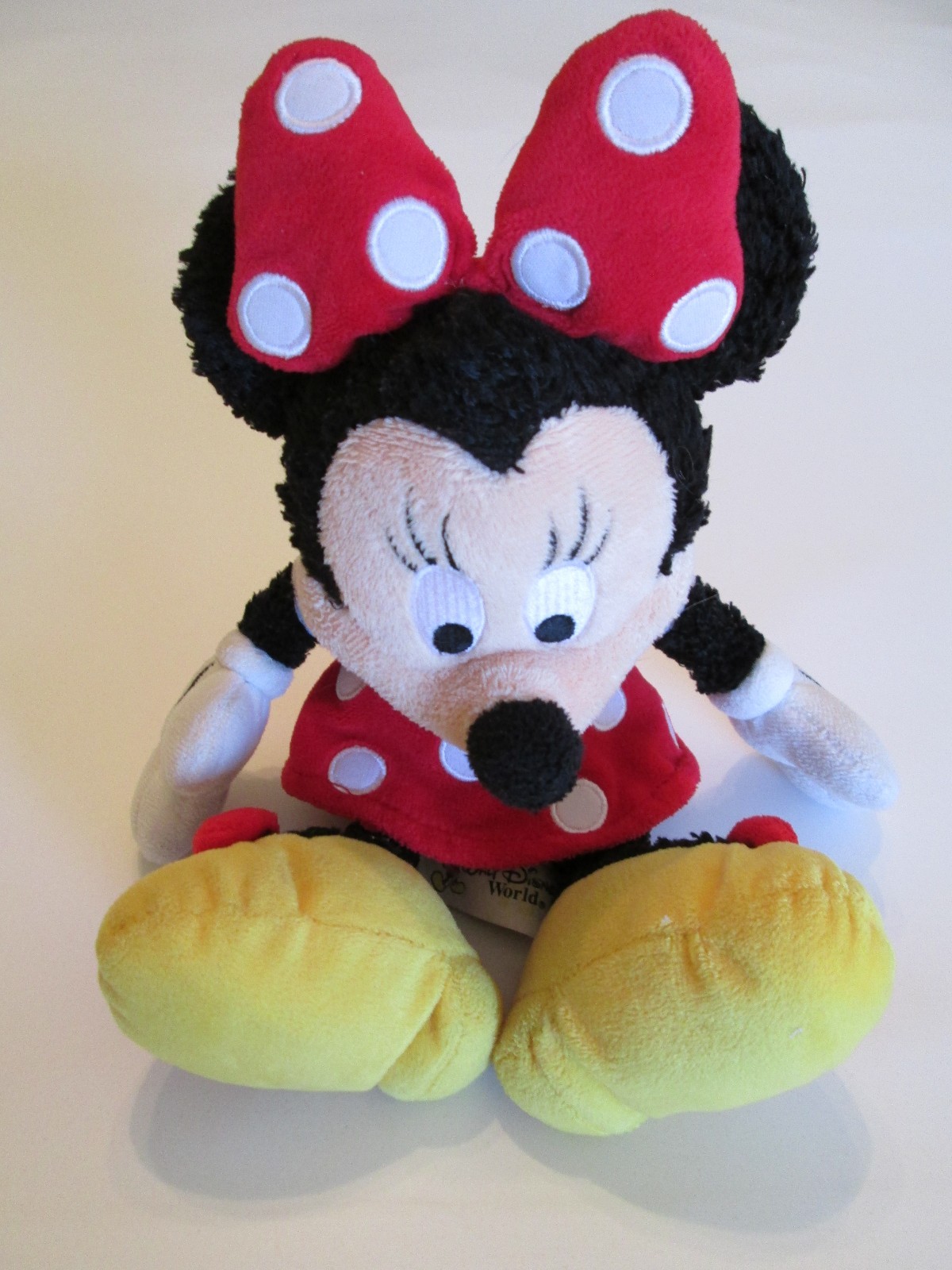 Disney Polyester Plush Mini Mouse Red & White Polka Dot Dress ...