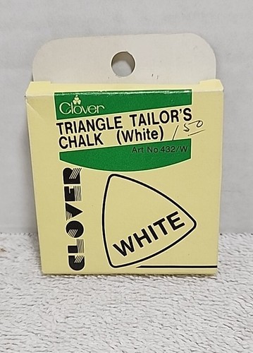 Clover Needlecraft Triangle Tailor's Chalk White Art Number 432 W Made ...