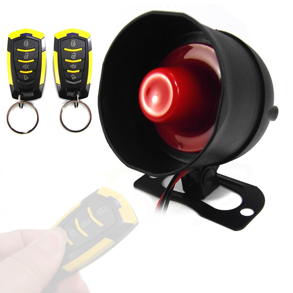 Car Security System Alarm with 2 Controllers Anti-theft Alarm System ...