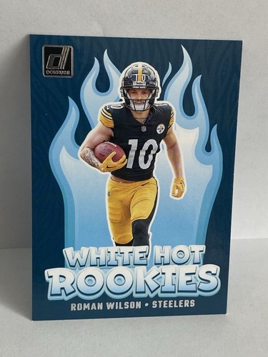Roman Wilson 2024 Panini Donruss White Hot Rookies RC #WH5 Pittsburgh ...