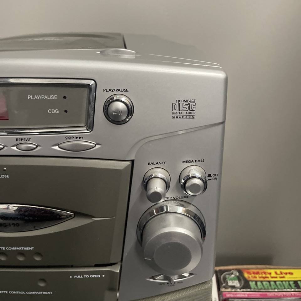 The Singing Machine SMG-190 Karaoke System – CDG Cassette Player with ...