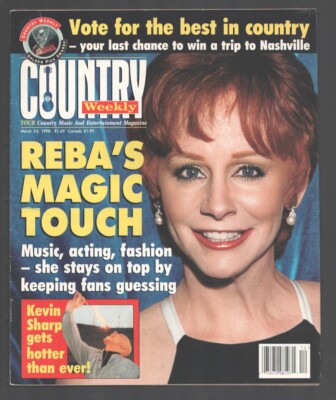 MAG: Country Weekly 3/24/1998-Reba McEntire-Kevin Sharp-Deana Carter-FN ...