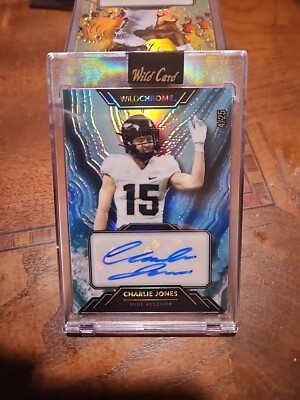 Charlie Jones 2023 Wild Card Wild Chrome Rookie Auto #d/25 | eBay