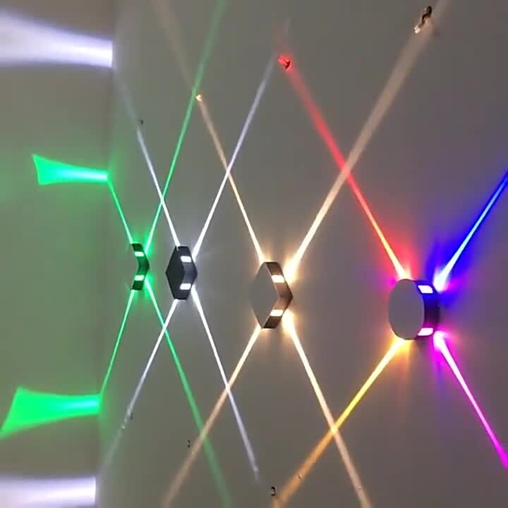 Square LED Wall Sconce Hotel Aisle Lamp Indoor Crosslight Stars Light Fixture | eBay