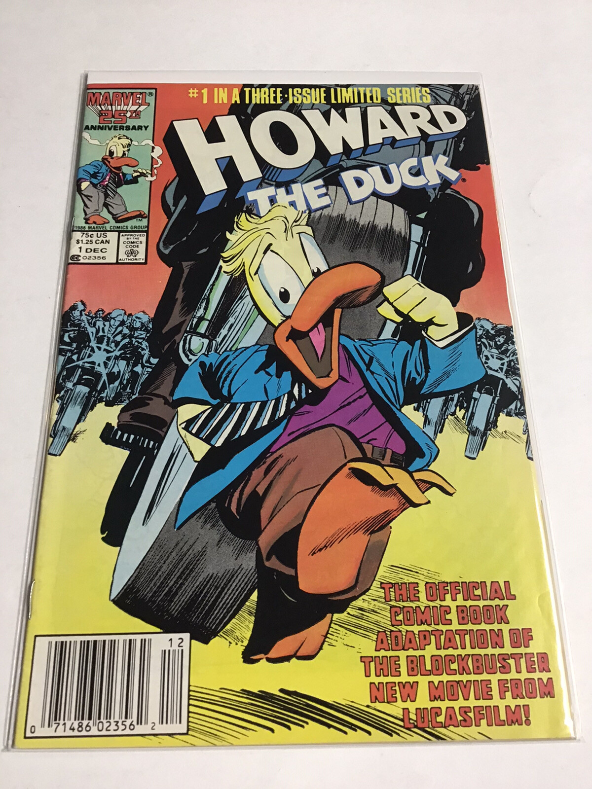 HOWARD THE DUCK Comic #1 of 3 (Dec 1986, Marvel) (Official Movie ...