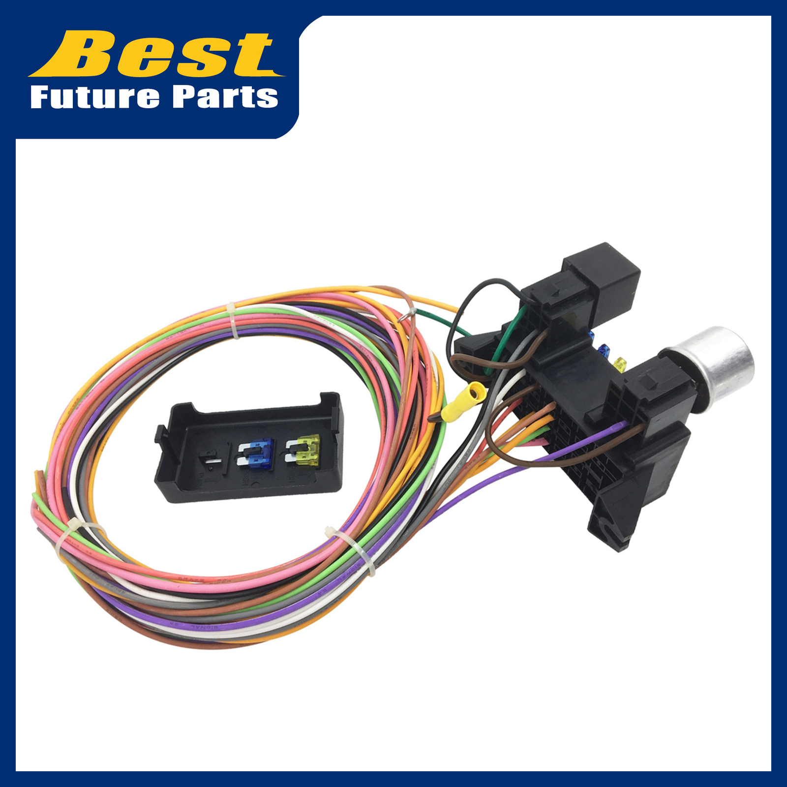 10 Circuit 8 Fuses Basic Wire Harness Fuse Box Street Hot Rat Rod ...