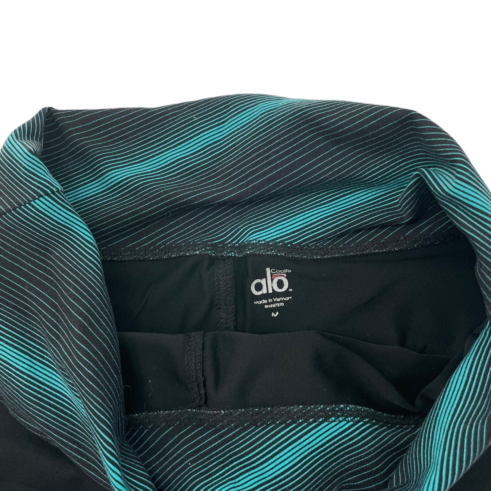 ALO Air.Land.Ocean Yoga CoolFit Foldover Crop Flare L… - Gem