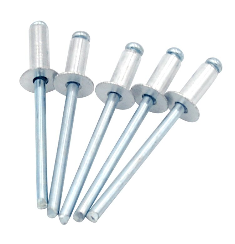 15977 4-4.8M Aluminum Steel Blind Rivet Head Pop Open Type Multi Size ...