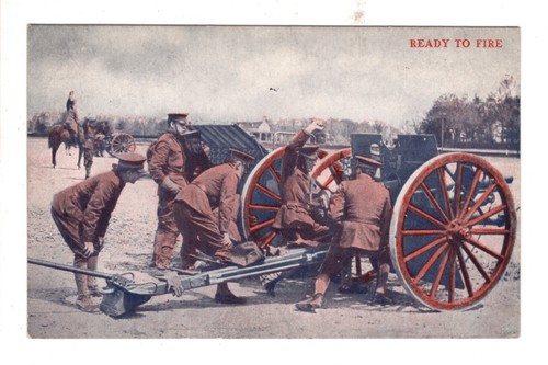 WW1 Era American Army Men Firing A Field Cannon | eBay