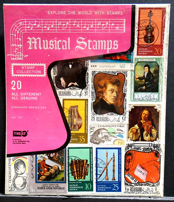 Sealed original Package of 20 International Musical Postage Stamps ...