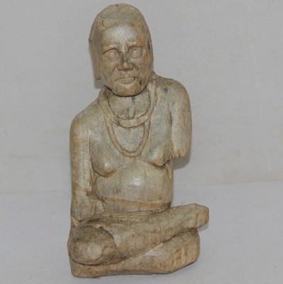 Old Single Wooden Handcrafted Man Statue/Figurine 10202 | eBay