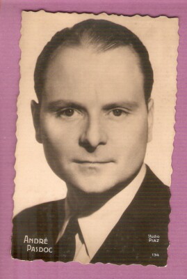 André PASDOC carte postale vintage CINEMA Ed.O.P.. ph. studio Piaz | eBay
