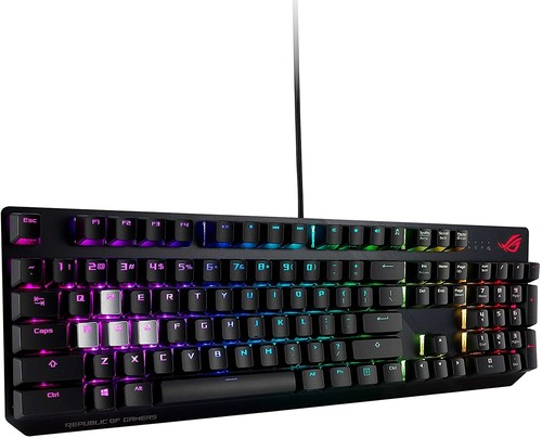 ASUS ROG Strix Scope 100 Percent RGB Wired Gaming Mechanical Keyboard ...