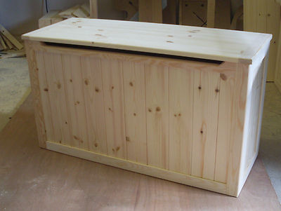 BEAUTIFUL HAND CRAFTED PINE WOODEN TOY BOX, BLANKET BOX, CHEST SEAT BOX ...