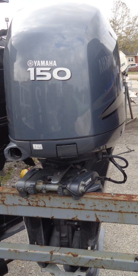 USED 2011 YAMAHA F150 150 HP 25" FOUR 4-STROKE OUTBOARD BOAT MOTOR ...