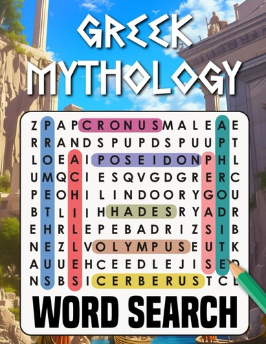 Greek Mythology Word Search: +1000 Greek Mythology Themed Word Searches ...