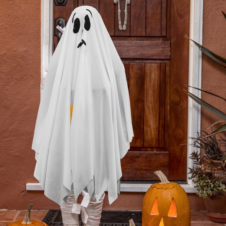 Kids Ghost Costume Ghost Cloak Halloween Cosplay Costume Role Play ...