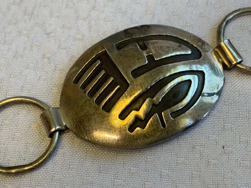 Sterling Silver Signed ZK Belt 35" Native American Style Hook Clasp 108 ...