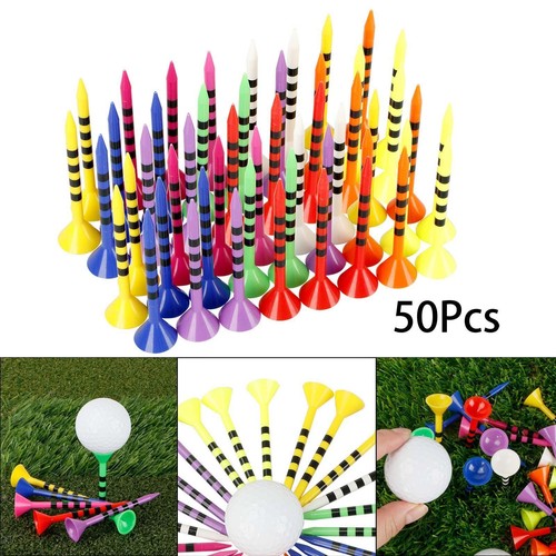 50Pcs Golf Tees Portable Lightweight Hitting Outdoor Practice Tool Golf ...
