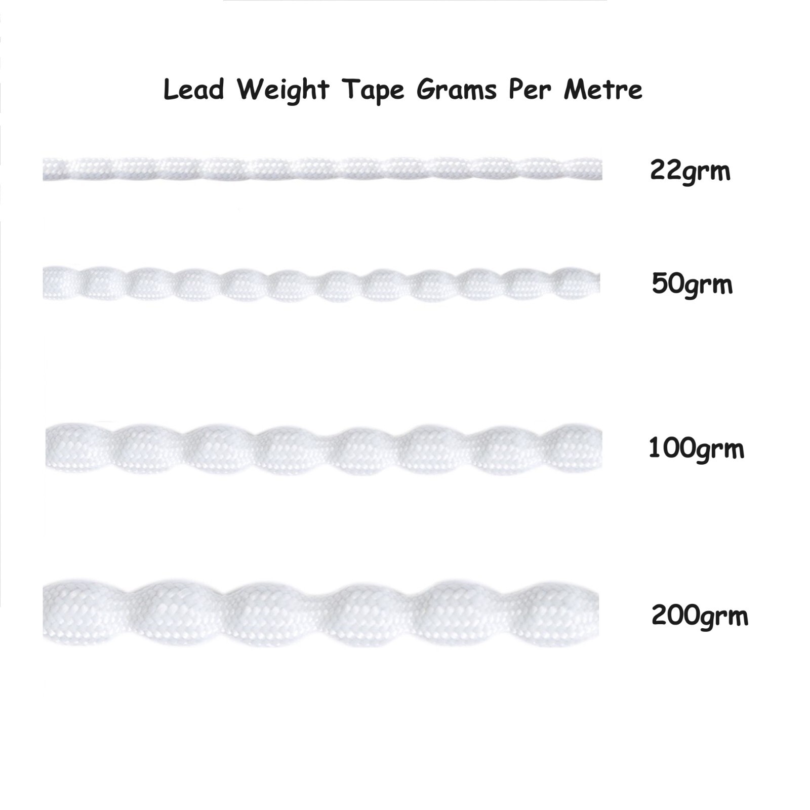 Hem Lead Weight for Curtains and Nets - Various Weights - Sold Per ...