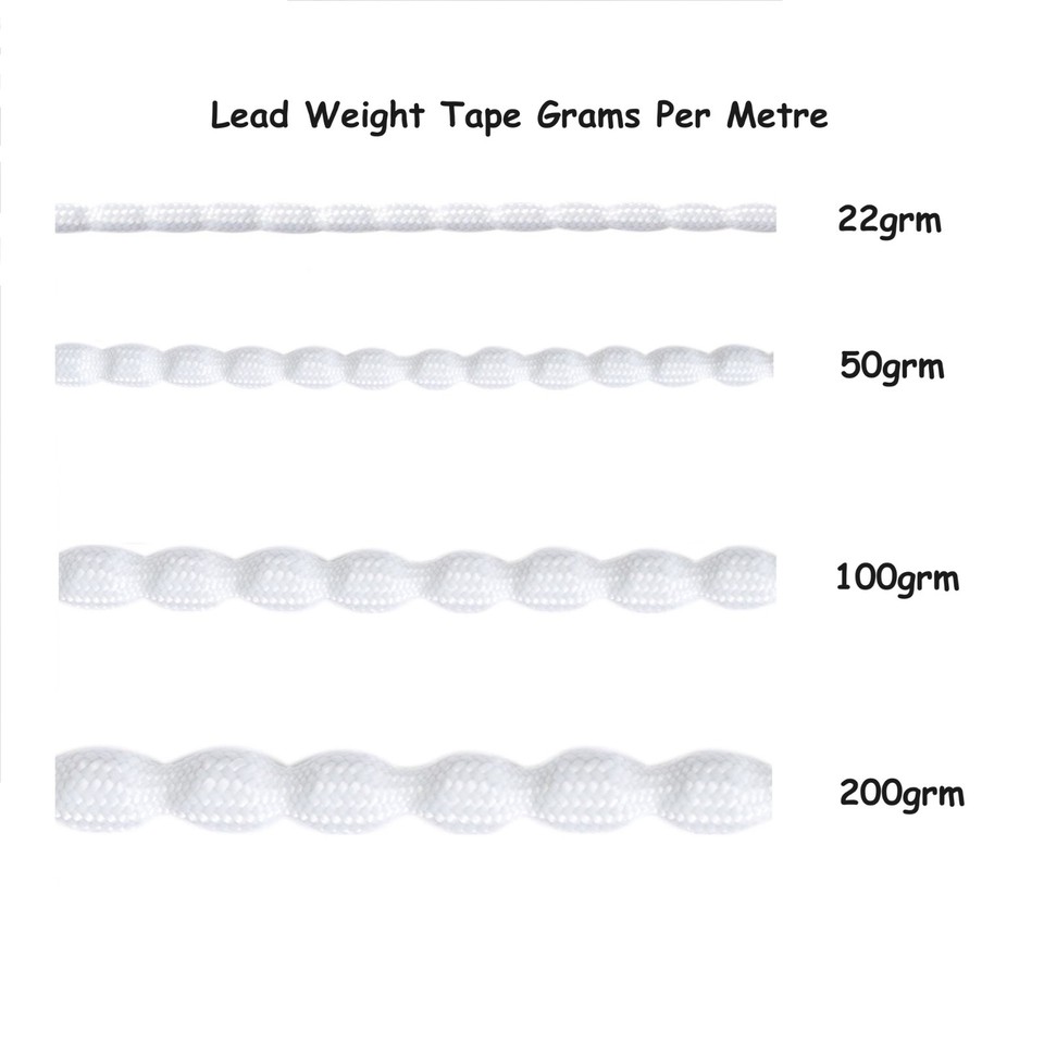Hem Lead Weight for Curtains and Nets - Various Weights - Sold Per ...