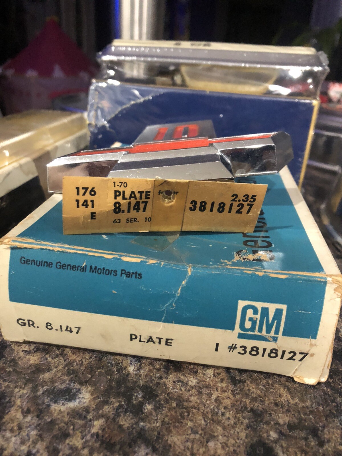 1963 63 Chevrolet C-10 Truck Series 10 Fender Emblem Red Bowtie 3818127 ...