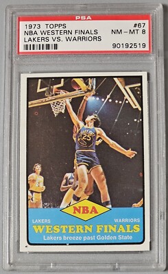 1973 Topps #67 NBA Western Finals PSA 8 NM-Mint Lakers vs Warriors * | eBay