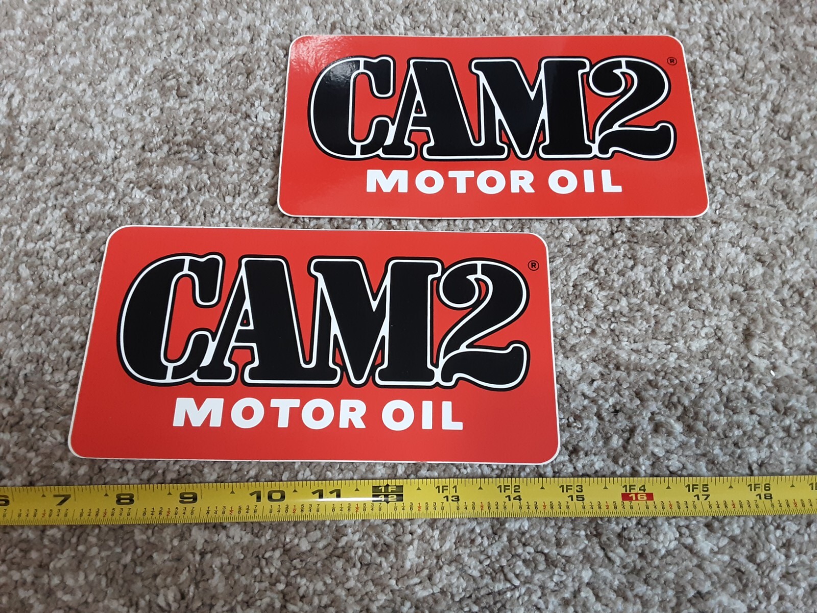 Lot of 2 Vintage CAM 2 Racing Oil Racing Decals Stickers NHRA Nascar ...