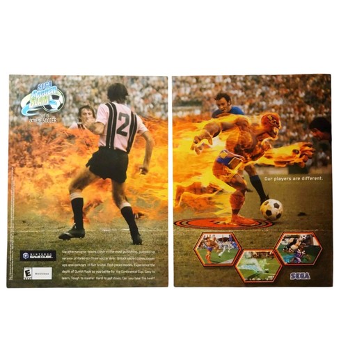 Sega Soccer Slam Gamecube Vintage Video Game Print Ad/Poster Official ...
