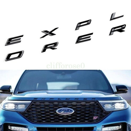 *AU STOCK* 2020-2021 Explorer Front Letters Hood Badge ABS 3D Emblem ...