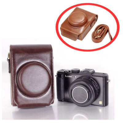 Leather Camera Case Bag For Panasonic LX7 LX5 LX3 LX10 LX15 Leica D-LUX ...
