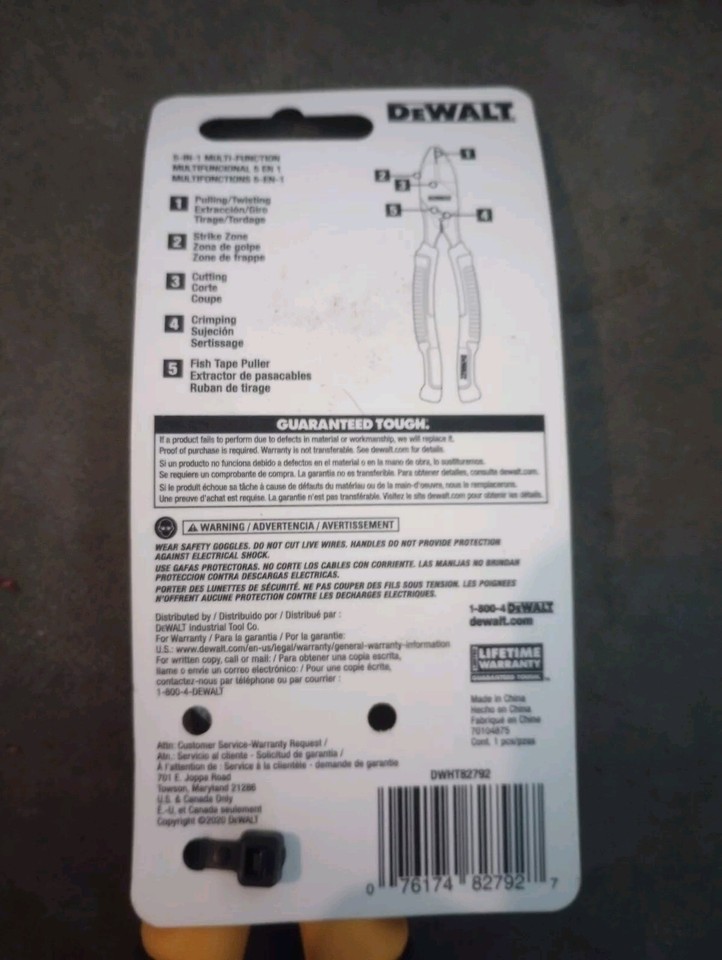 DeWalt 9" Linesman's Pliers | eBay