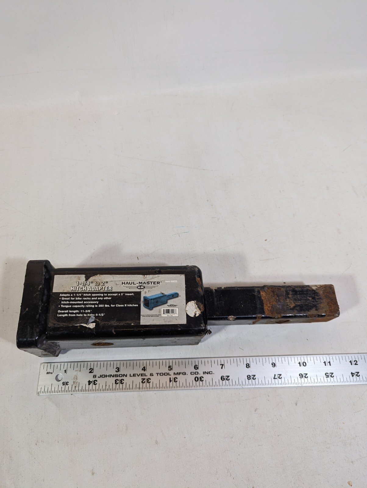 Haul Master Hitch Receiver Adapter, 1-1/4 to 2-Inch, 10-In Extension ...