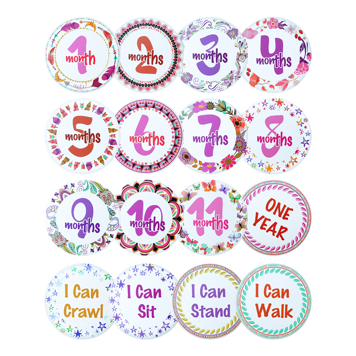 Monthly Stickers Girl Printable
