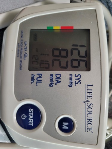 Lifesource One Step Plus Memory Blood Pressure Monitor with Cuff UA-767 ...