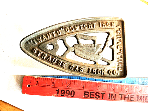 vintage cast iron Sad Iron rest | eBay