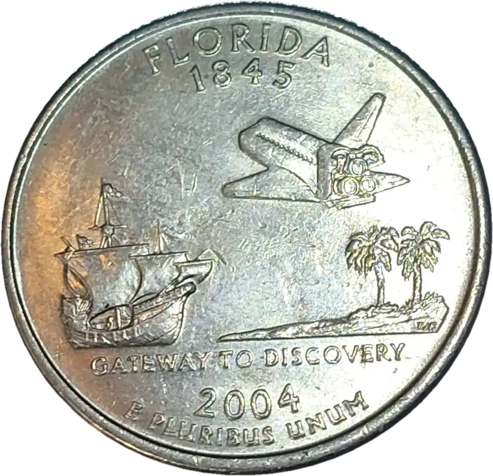 2004-P Florida State Quarter Philadelphia Mint United States America ...