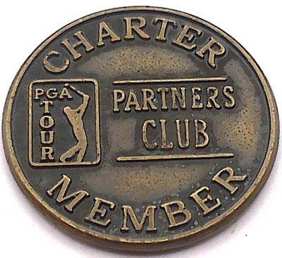 Vintage PGA Tour Partners Club Charter Member Golf Collectible Coin ...