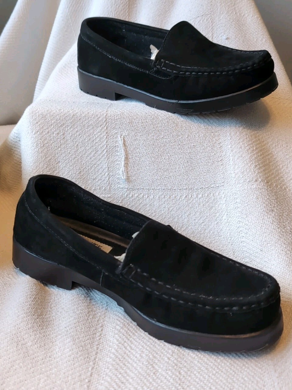 Black Suede Loafers Women's Size 8 Cherokee | eBay