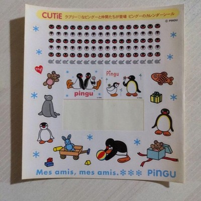 Pingu Sticker Sheet Used Rare Animation Model JPN Limited Edition VHTF ...