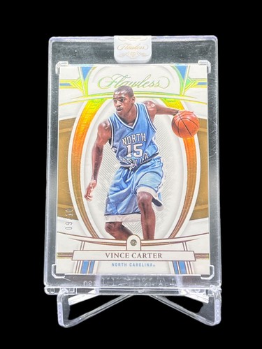 2022 Panini Flawless Collegiate Vince Carter Diamond Gems Gold /10 #54 ...