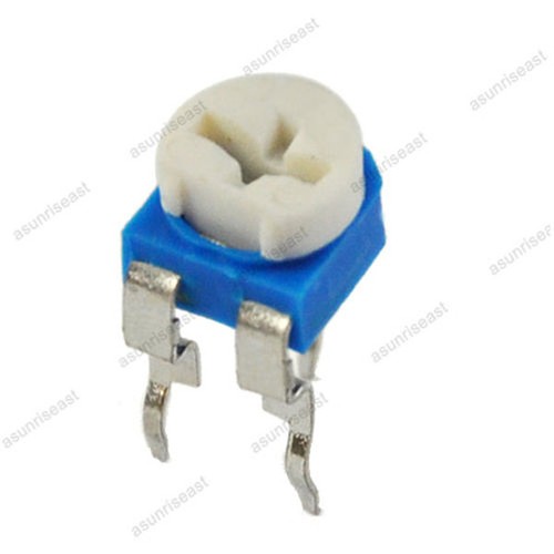 500 x Blue White 2K Ohm 202 Trimpot Trimmer Potentiometer Variable ...
