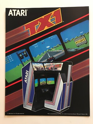 1984 Atari TX-1 Arcade Game Flyer - Near Mint Condition | eBay