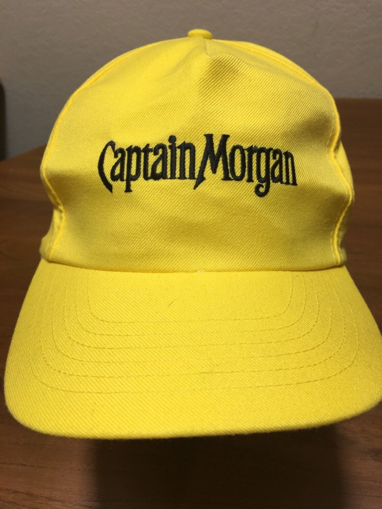 Captain Morgan Bright Yellow Snapback Hat Cap Adjusta… - Gem