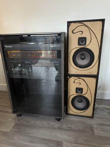 1980s Schneider Team 329 Deluxe Stereo Hi-fi System Vintage Rare Full ...